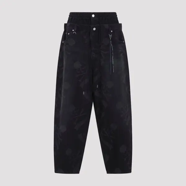MASTERMIND Wide Fit Belted Easy Denim Pants
