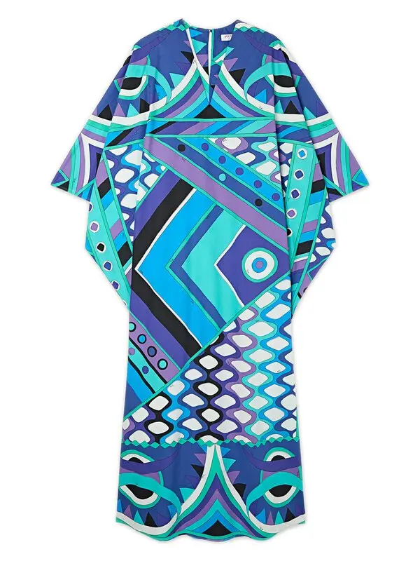 Emilio Pucci V-neck Tie Detail Top - Blu