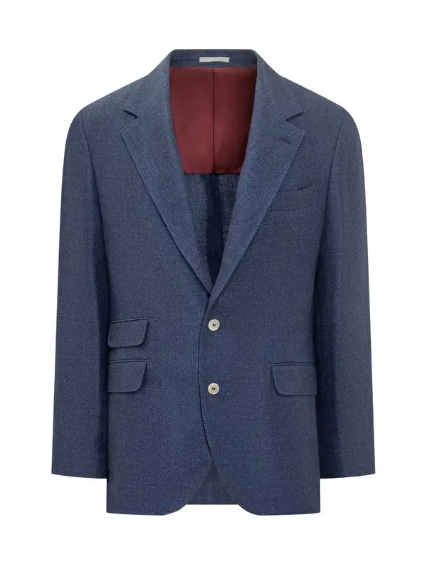 Brunello Cucinelli Elegant Blazer For Spring/summer 2025 - Blu
