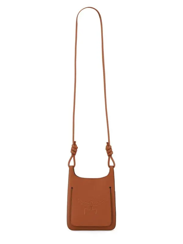 Mcm Mini Himmel Hobo Crossbody Bag - Brown