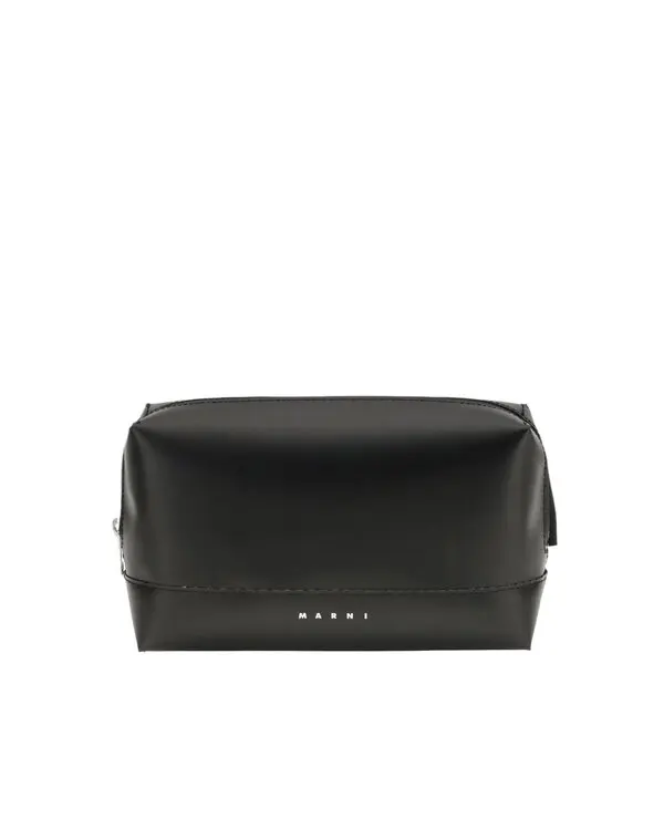 Marni Buckle Strap Messenger Bag - Black