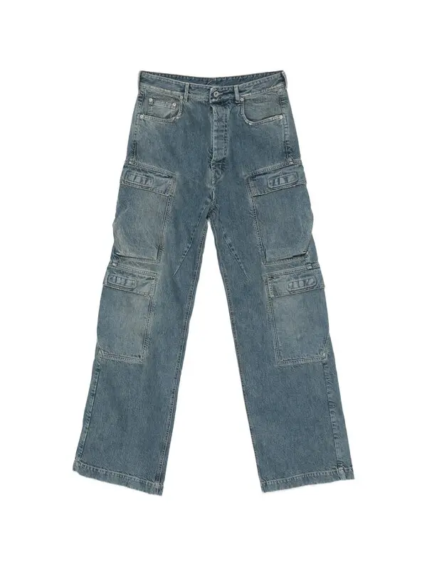 Rick Owens Cargo Pocket Jeans - Blue