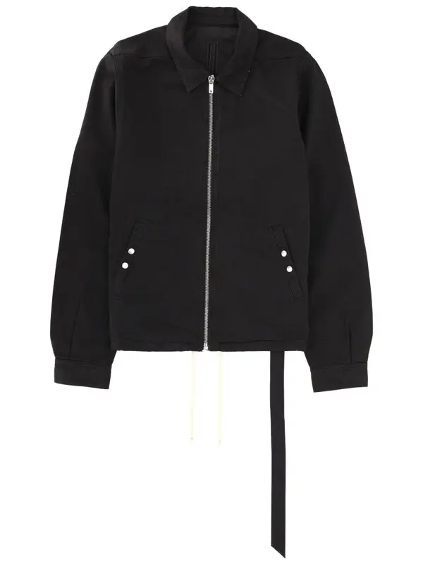 Rick Owens Cotton Zip-front Jacket - Black