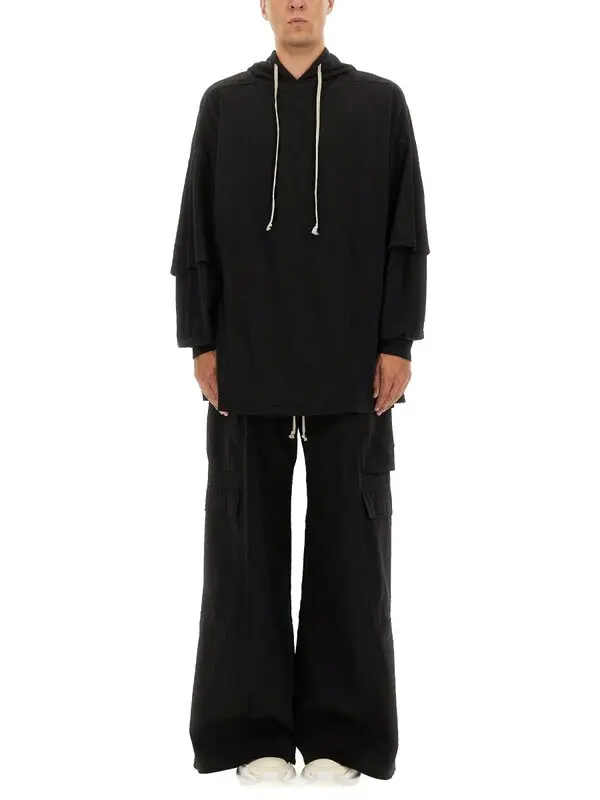 Rick Owens Tommy Hustler Hoodie - Black