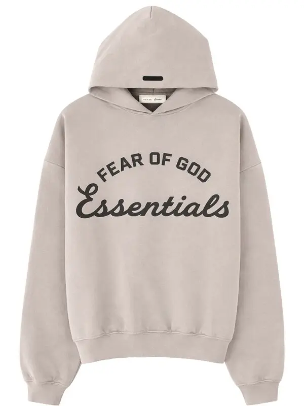 Fear Of God Graphic Oversized Hoodie - Grey