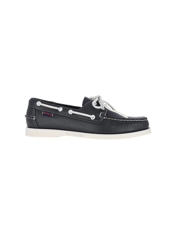 SEBAGO Classic Leather Slip-on Loafers - Blue