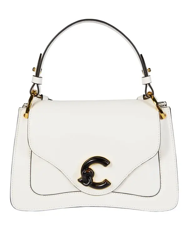 COCCINELLE C-me Small Leather Crossbody Bag - Grigio