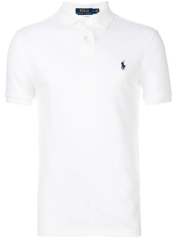 Polo Ralph Lauren Classic Polo With Iconic Logo - Bianco