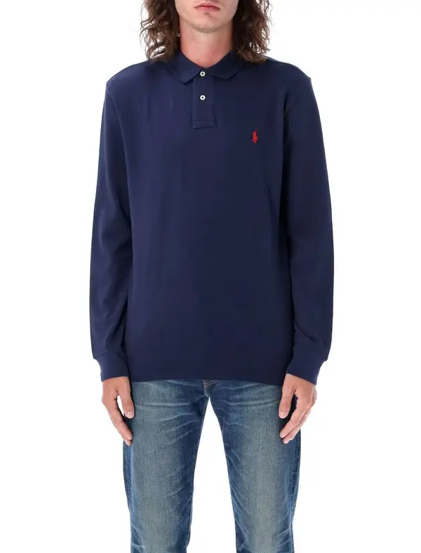 Polo Ralph Lauren Classic Long-sleeve Polo Shirt Size - Newport Navy