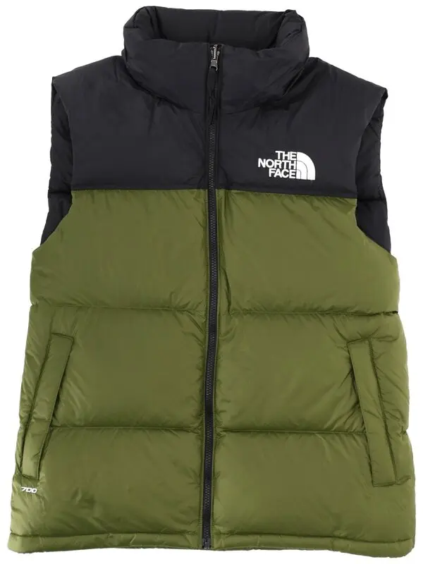The North Face Colorblock Puffer Vest - Green