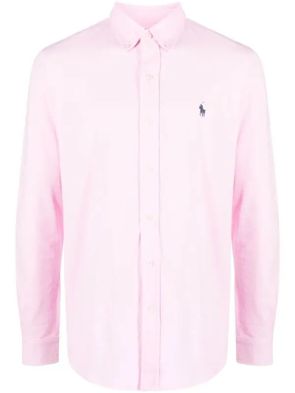 Ralph Lauren Polo Pony Logo Button-down Shirt - Pink
