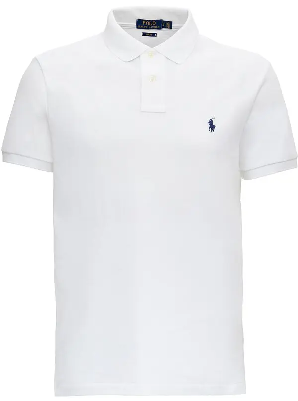 Polo Ralph Lauren Slim Fit Cotton Piqué Polo Size - White