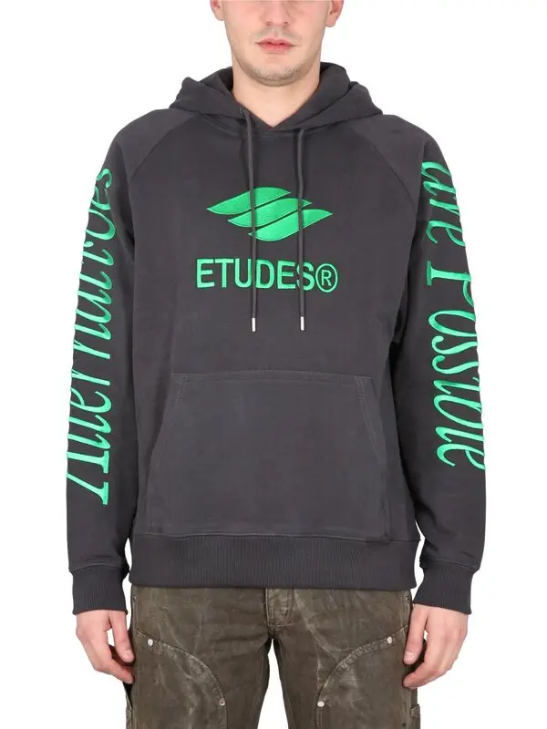 ÉTUDES Racing Eco Logo-embroidered Hoodie