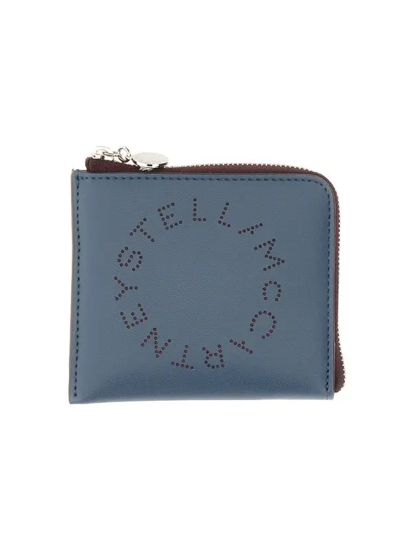 Stella McCartney Stella Logo Eco Zipped Wallet - Blue
