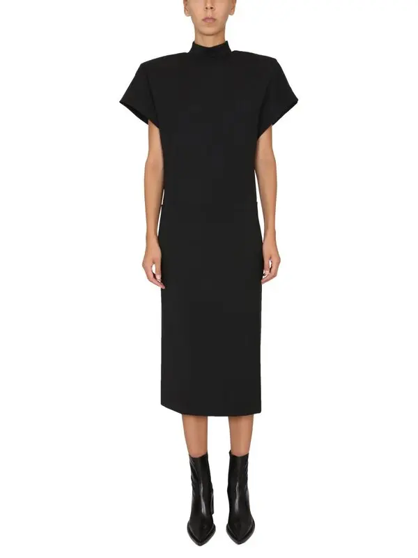 Max Mara Nandina High Neck Dress - Black