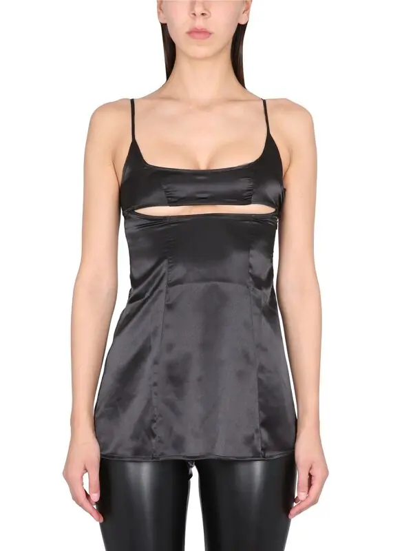 NOT AFTER TEN Cut-out Camisole Top