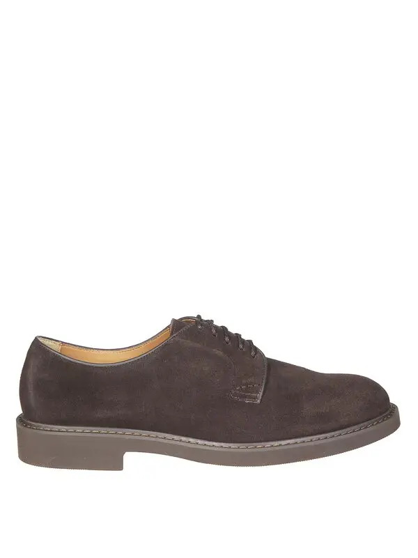 DOUCAL'S Lace-up Suede Derby Shoes