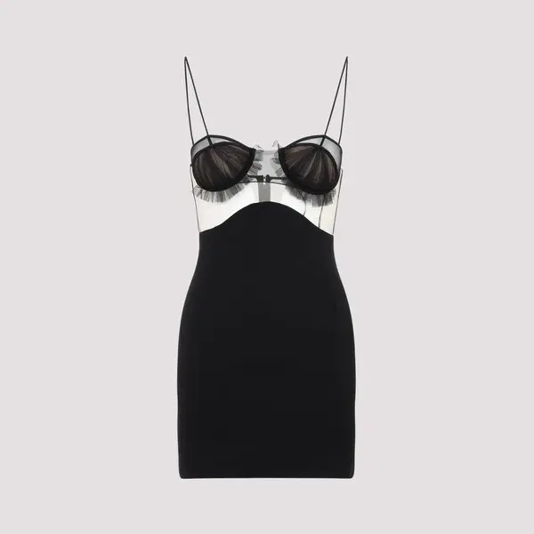 NENSI DOJAKA Explosive Flower" Bra Dress - Black