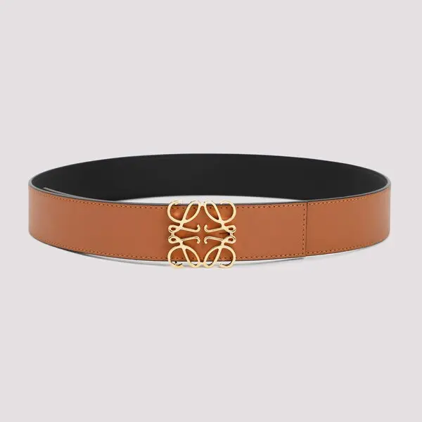 Loewe Reversible Leather Belt - Brown