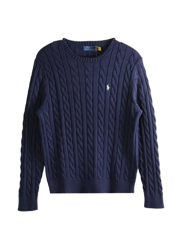 Polo Ralph Lauren Classic Cable-knit Crewneck Sweater - Blue
