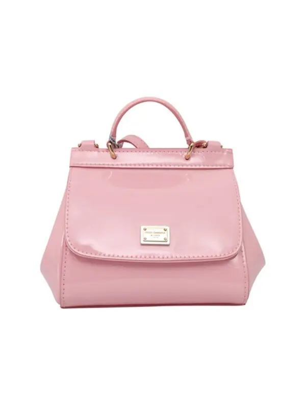 Dolce & Gabbana Patent Leather Mini Sicily Bag - Pink