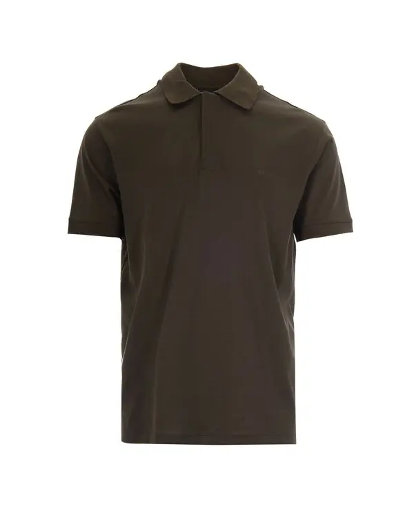Emporio Armani Modern Fit T-shirt With Ribbed Detailing - Forest Night