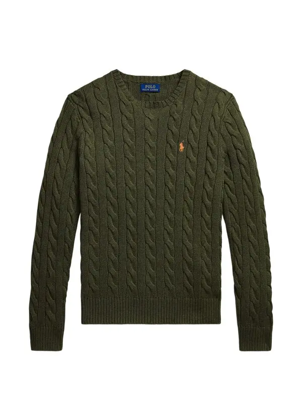 Polo Ralph Lauren Crew Neck Cable Knit Sweater - Verde
