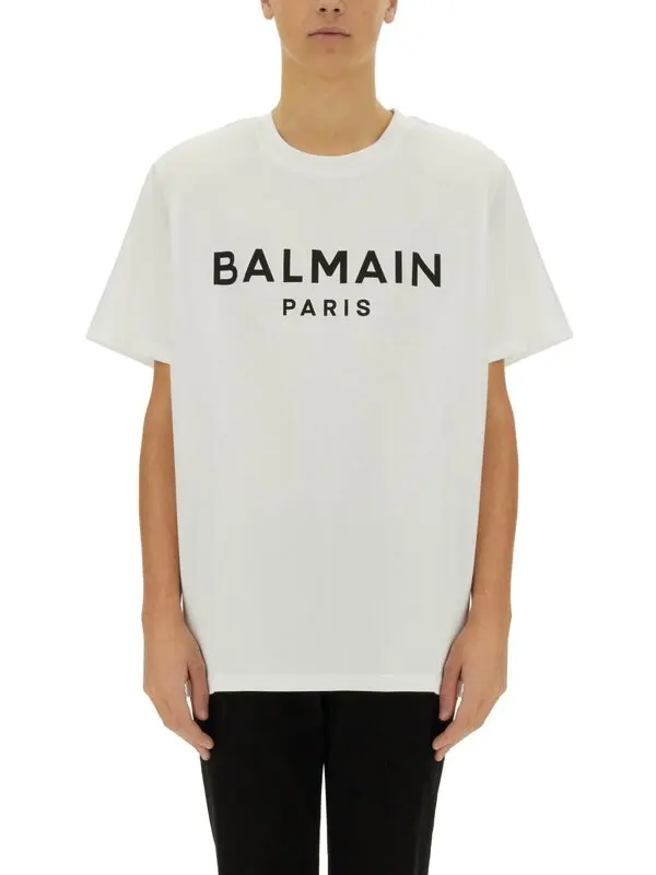 Balmain Printed Organic Cotton Jersey T-shirt