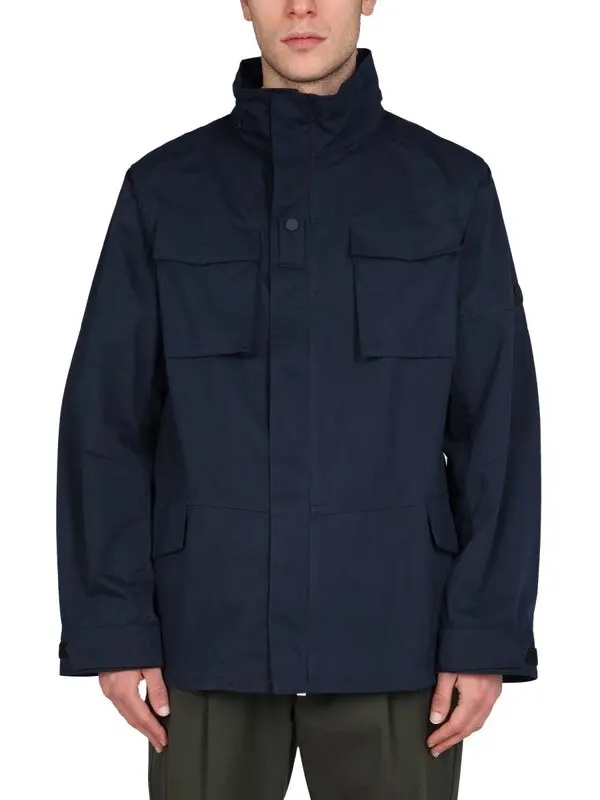 LARDINI BY YOSUKE AIZAWA High Neck Double Fabric Jacket