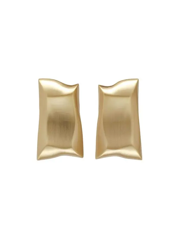 Cult Gaia Mini Brass Statement Earrings - Gold