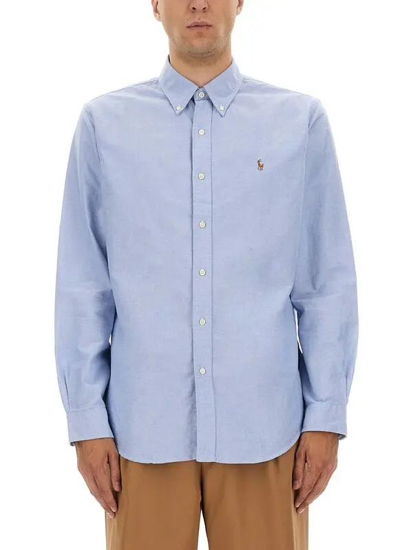 Polo Ralph Lauren Oxford Custom Shirt Large - Blue