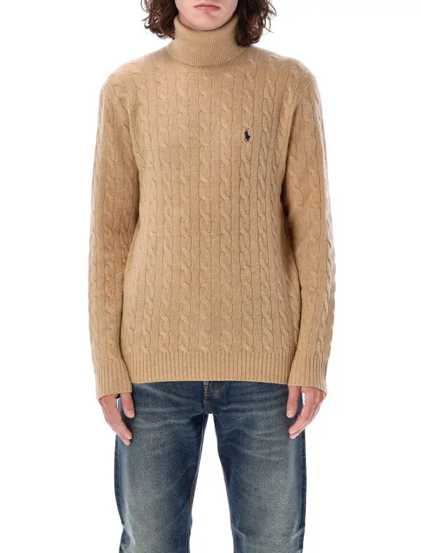 Polo Ralph Lauren High-neck Cable Knit Sweater Size