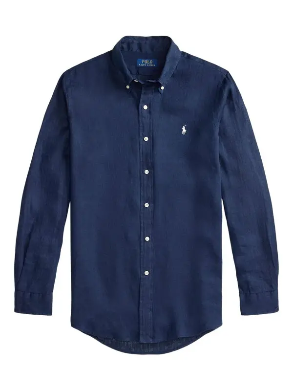Polo Ralph Lauren Custom-fit Button-down Long Sleeve Shirt - Blu