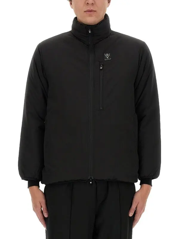 SOUTH2 WEST8 Zip-up Jacket With Logo - Black