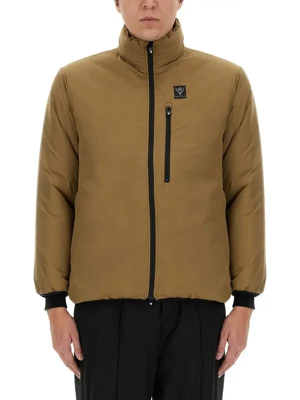 SOUTH2 WEST8 Zip-up Jacket With Logo - Brown
