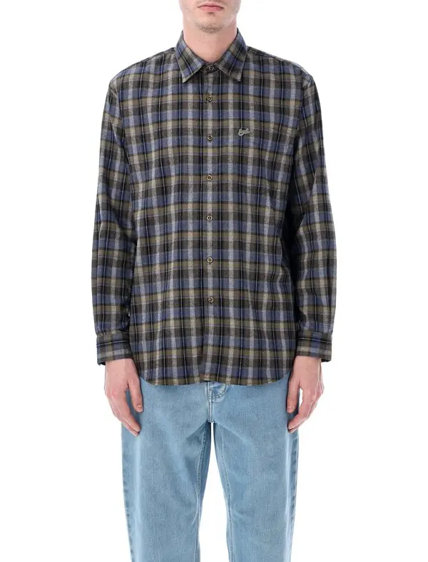 ERL Classic Plaid Button-up Shirt Size - Grey Check