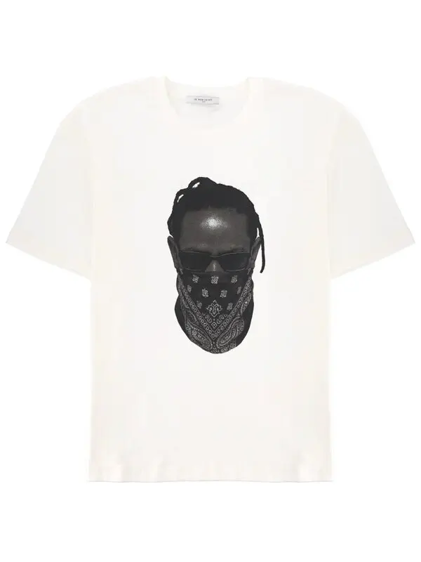IH NOM UH NIT Mask-print T-shirt