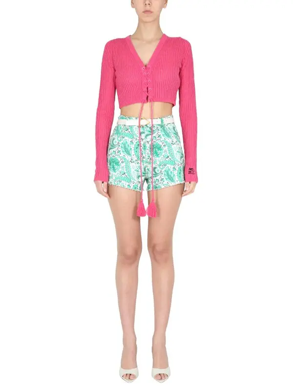 Etro Paisley-print V-neck Sweater