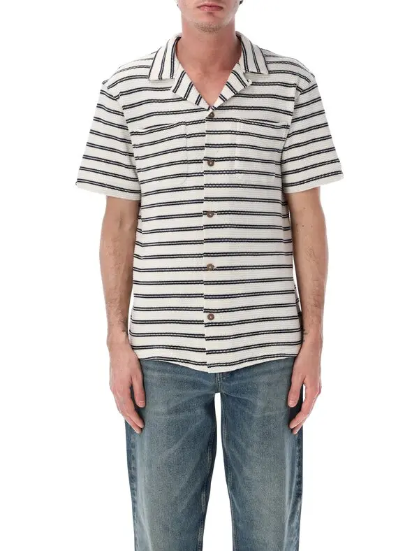 Polo Ralph Lauren Striped Knit Polo Shirt - White