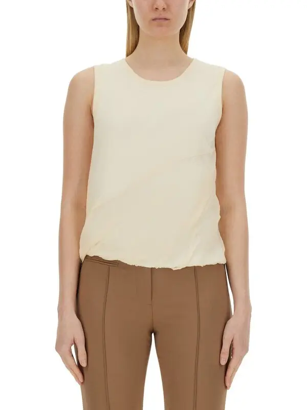 Helmut Lang Jersey Bubble Tank - Powder