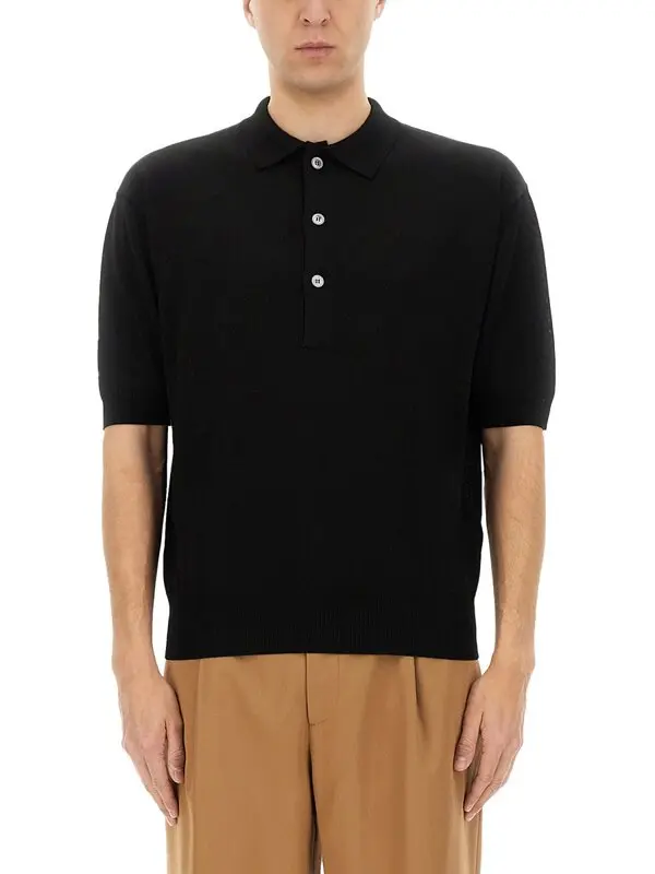 LARDINI Knit Polo Shirt