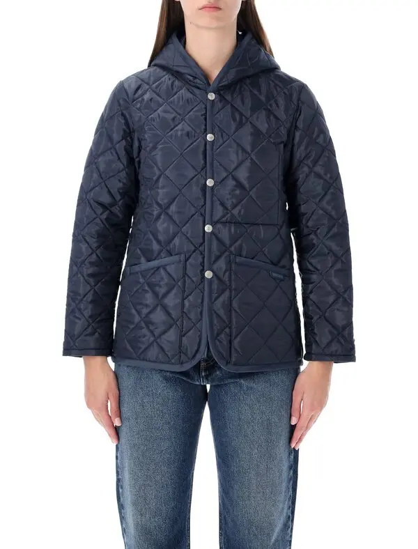 Comme Des Garçons Quilted Hooded Jacket - Blue