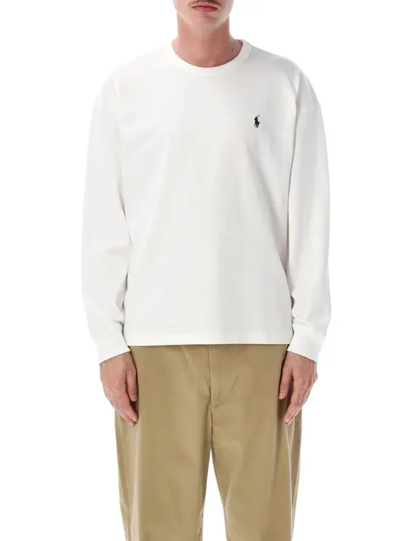 Polo Ralph Lauren Relaxed Fit Long-sleeve T-shirt For - White