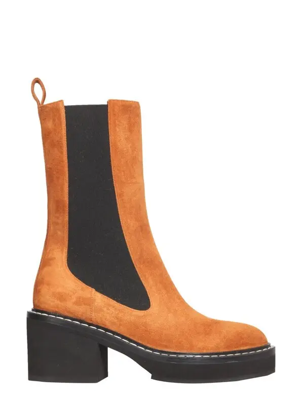 Khaite Calgary Suede Chelsea Boots - Buff