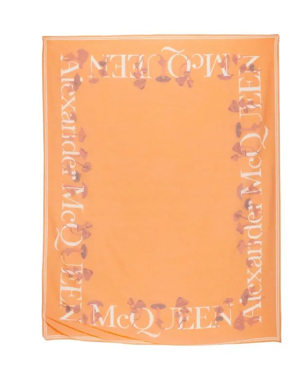 Alexander McQueen Mushroom Print Scarf