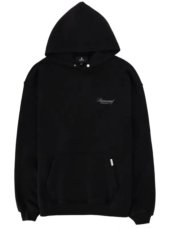 REPRESENT Owners Club Script Hoodie - Black