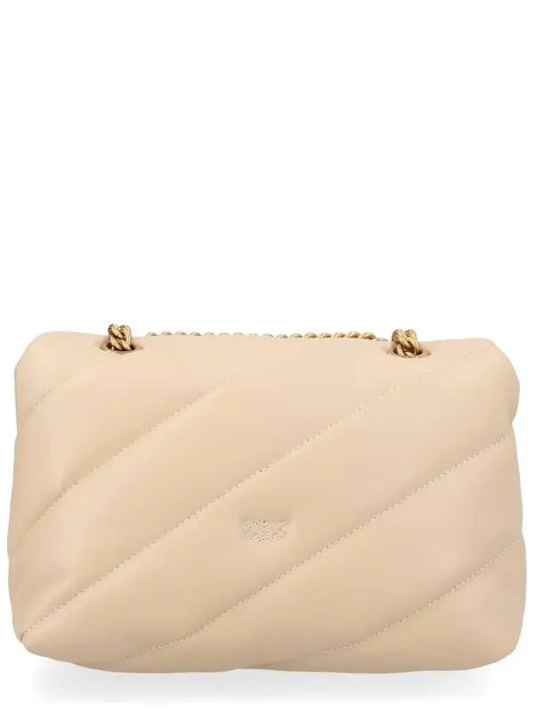 Pinko Mini Love Puff Crossbody Bag - Beige