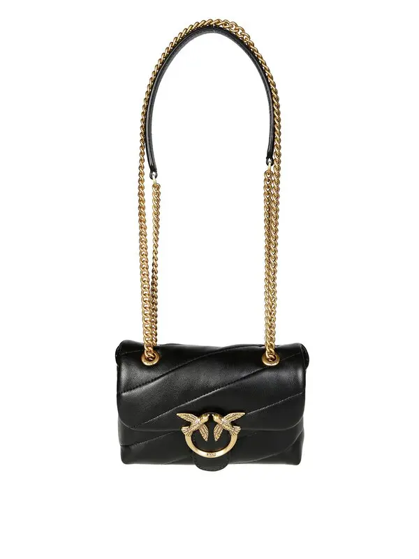 Pinko Mini Love Puff Crossbody Bag - Nero