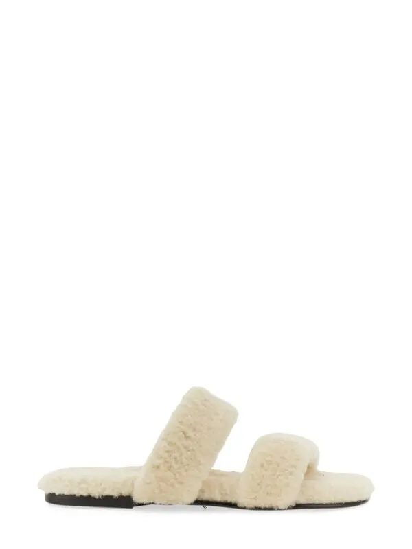 Saint Laurent Shearling Bleach Slippers
