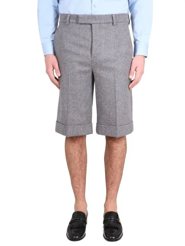 Gucci Melange Cloth Shorts - Grey